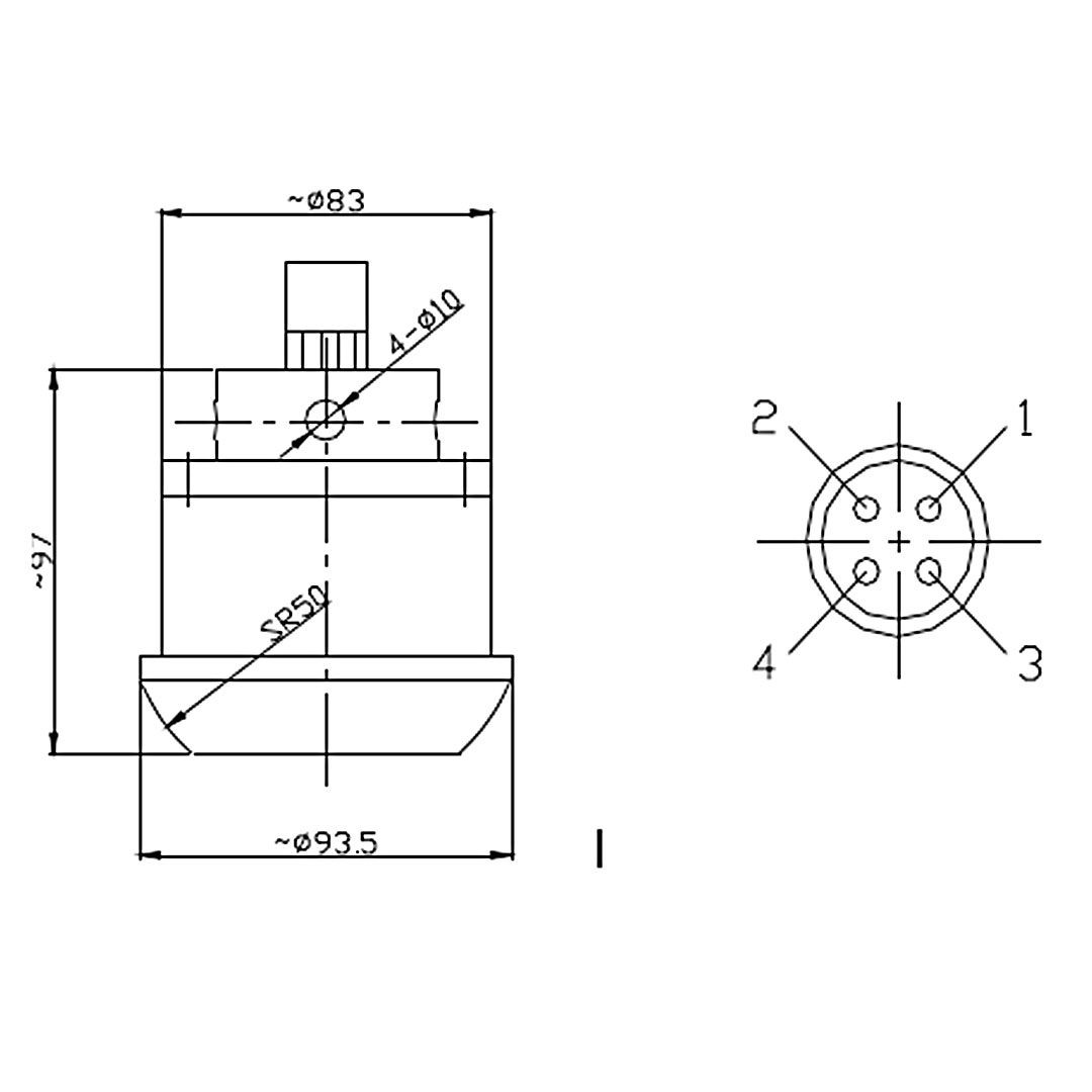 Hammer Union Pressure Transmitter - DR3441 - Fandesensor